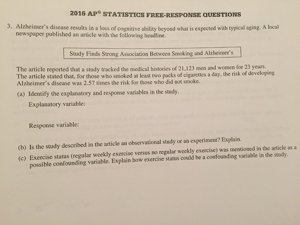 Solved Alzheimer's disease results in a loss of cognitive | Chegg.com