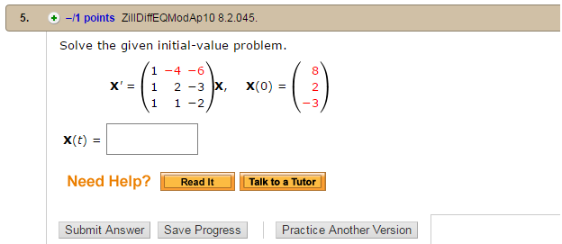 Solved Solve the given initial-value problem. X' = (1 -4 -6 | Chegg.com