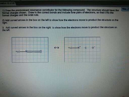 Solved Draw the predominant resonance contributor for the | Chegg.com