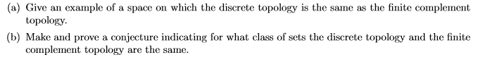 Solved (a) Give an example of a space on which the discrete | Chegg.com