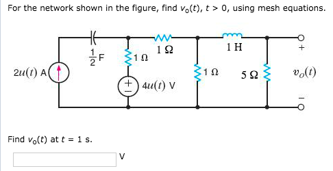 Solved Use nodal analysis to find vo(t), t > 0, in the | Chegg.com