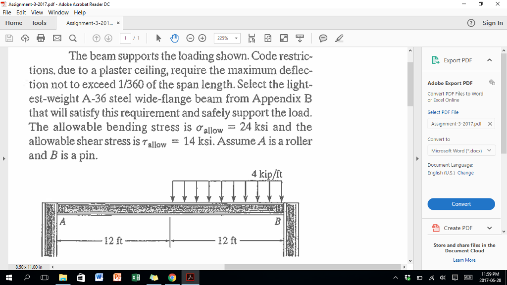 Solved The beam supports the loading shown. Code | Chegg.com