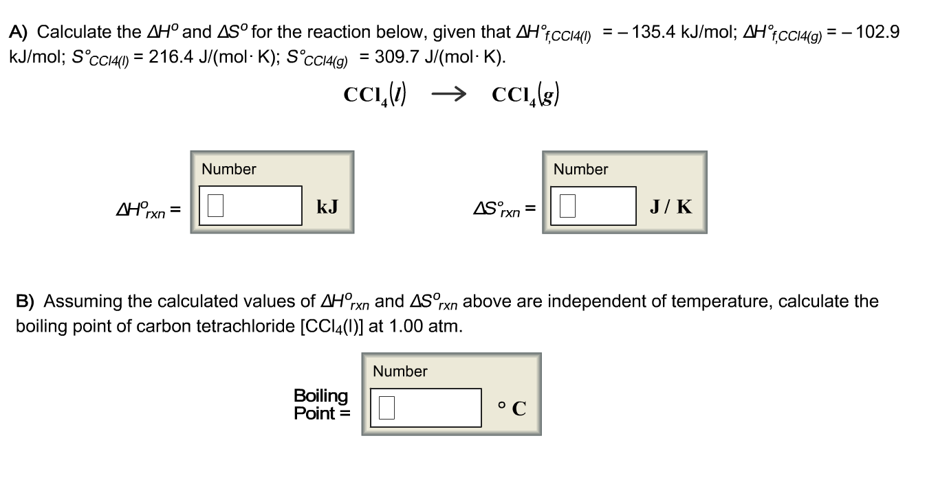 Solved Calculate the delta H degree and delta s^degree for | Chegg.com
