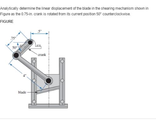 Solved Analytically determine the linear displacement of the | Chegg.com