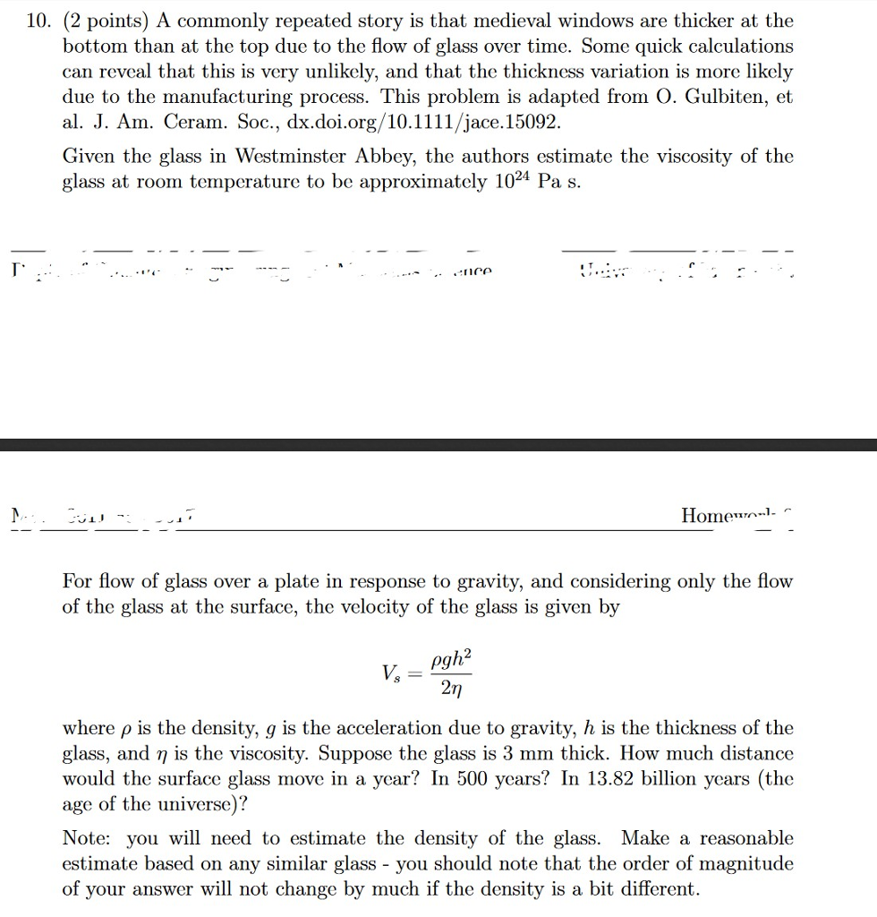 Solved 10. (2 points) A commonly repeated story is that | Chegg.com