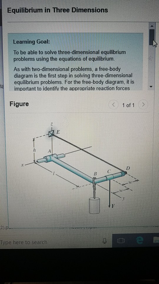 Solved Equilibrium in Three Dimensions Learning Goal: To be | Chegg.com