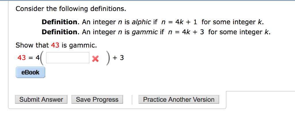 Solved Consider the following definitions Definition. An | Chegg.com