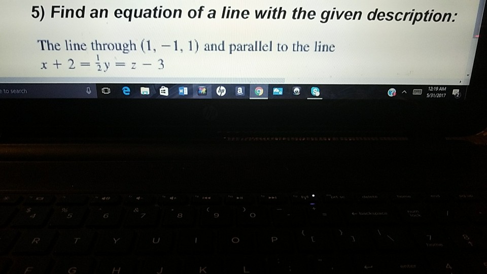 Solved Find the equation of a line with the given | Chegg.com