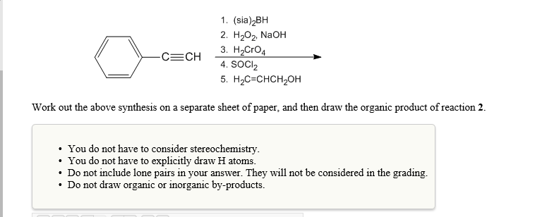 Solved Work out the above synthesis on a separate sheet of | Chegg.com