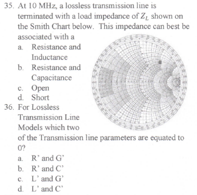 Solved At 10 MHz, a lossless transmission line is terminated | Chegg.com