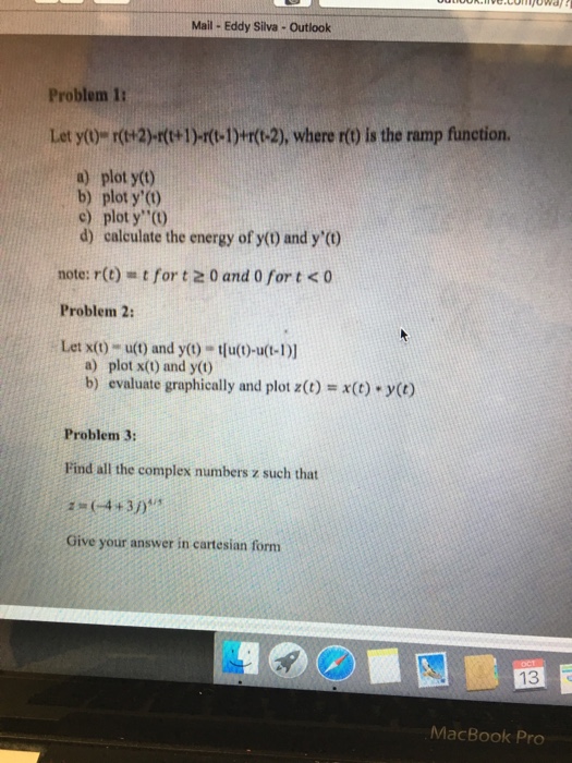Solved Let y(t) = r(t + 2)-r(t + 1)-r(t - 1)+r(t - 2), where | Chegg.com