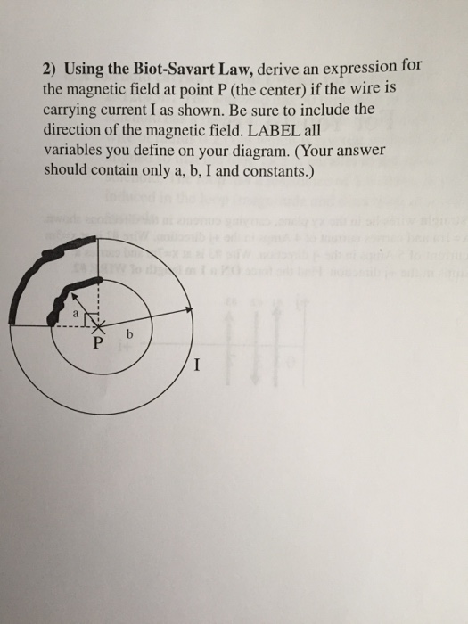 Solved Using the Biot-Savart Law, derive an expression lor | Chegg.com
