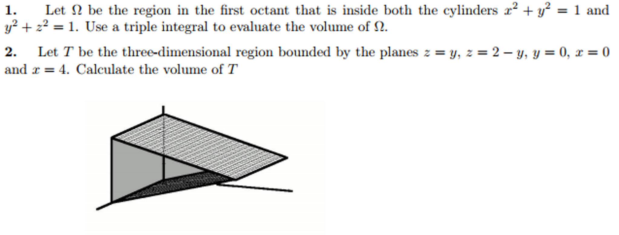 Solved Let Ohm the region in the first octant that is inside | Chegg.com