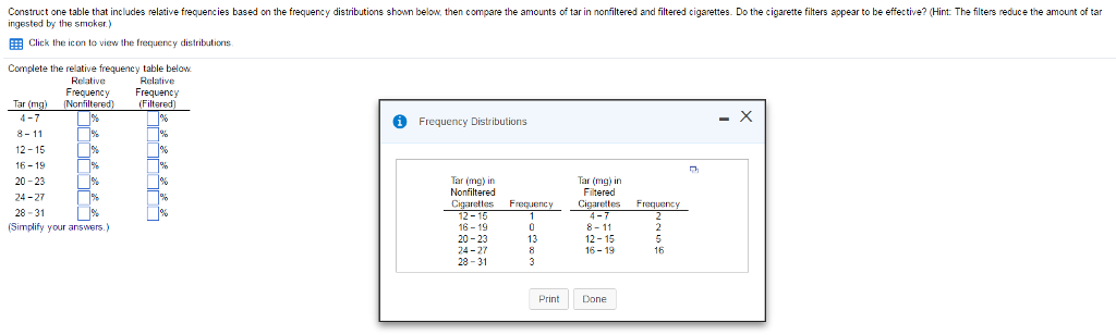 Solved Construct one table that includes relative | Chegg.com
