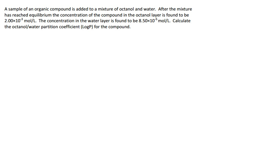 Solved A sample of an organic compound is added to a mixture | Chegg.com