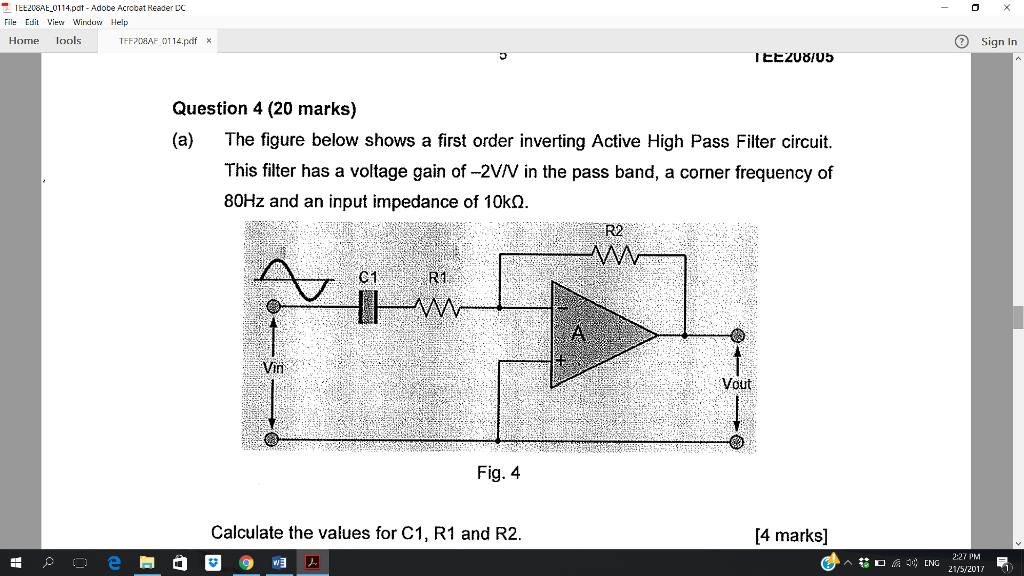 Solved Et208AE.0114.pdt Adobe Acrobat Reader UC File Edil | Chegg.com
