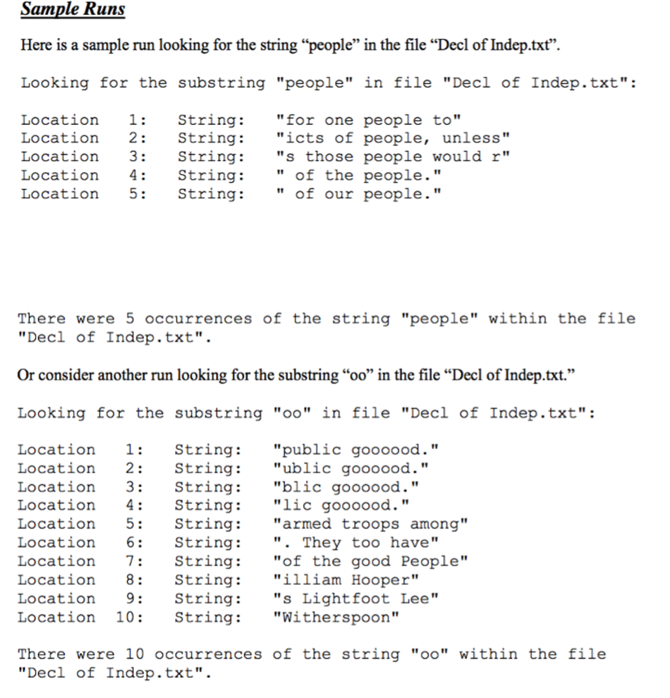 Solved Program 2-Detecting Substrings Introduction A very | Chegg.com