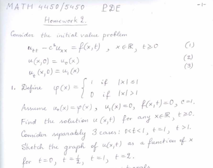 Solved PDE IVP FOR 2-DIMENTIONAL WAVE EQUATION: | Chegg.com