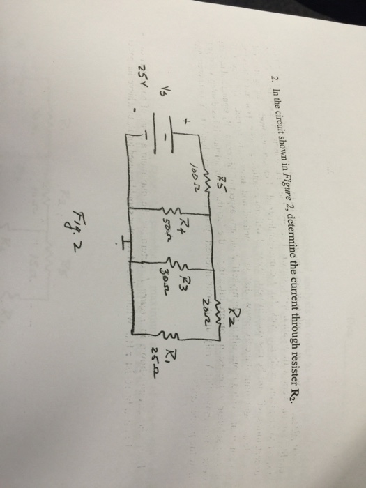 Solved In The Circuit Shown In Figure 2 Determine The