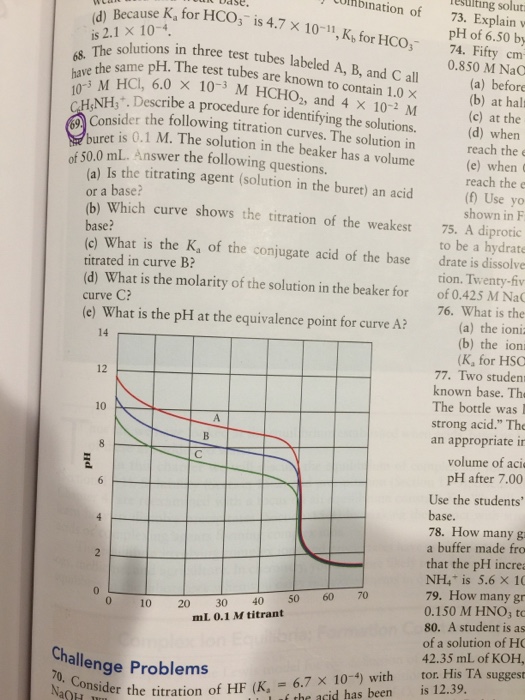 Solved The solutions in three test tubes labeled A, B, and C | Chegg.com