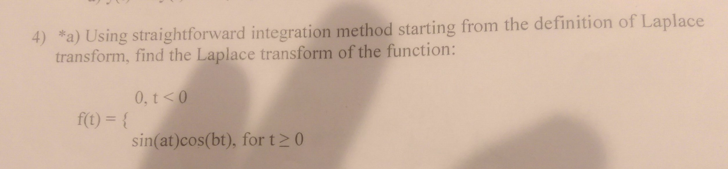 Solved using straightforward integration method starting | Chegg.com