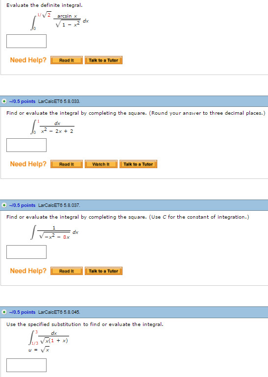 Solved Evaluate the definite integral. | Chegg.com
