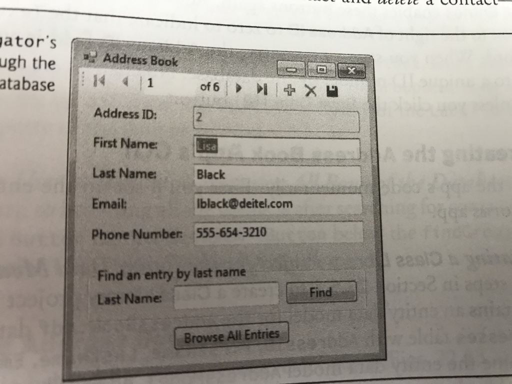 Solved C# Address book app: I need to create an address | Chegg.com