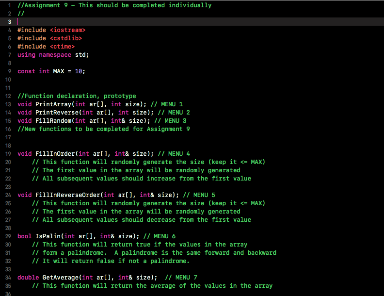 Solved C++! You will need to write the function definitions | Chegg.com