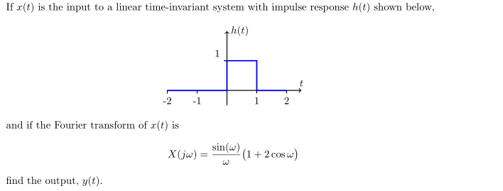Solved Signals and Systems: Given impulse response and | Chegg.com