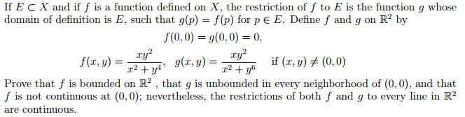 Solved If E subset X and if f is a function defined on X, | Chegg.com