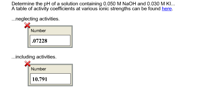 Solved Determine the pH of a solution containing 0.050 M | Chegg.com