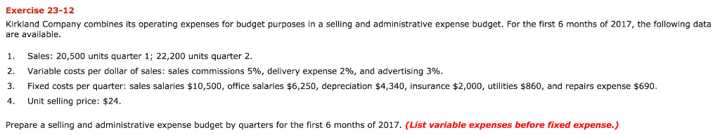 Solved Exercise 23-12 Kirkland Company combines its | Chegg.com