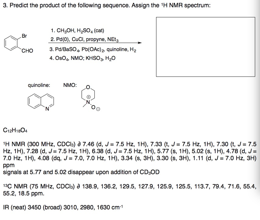 Solved Predict the product of the following sequence. Assign | Chegg.com