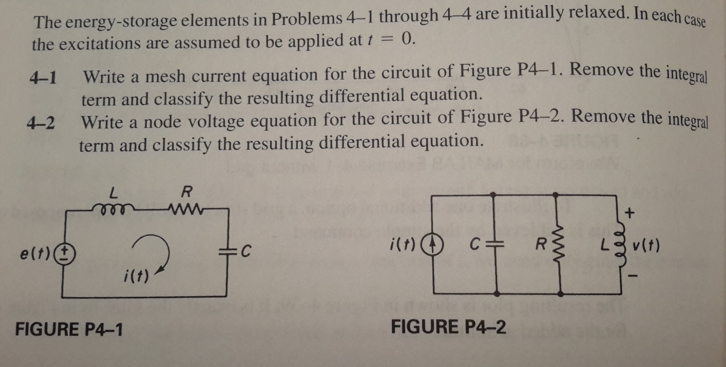 Solved The energy-storage elements in Problems 4-1 through | Chegg.com