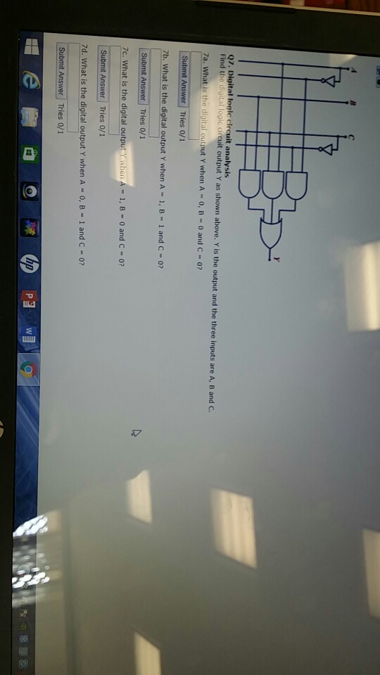 Solved Q7. Digital Find the digital logic circuit output Y | Chegg.com