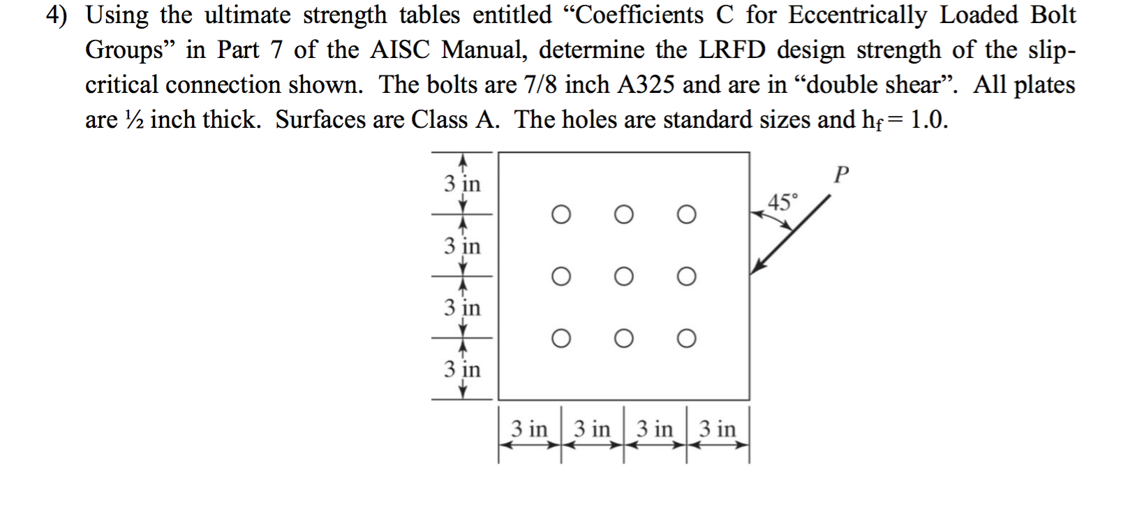 Using the ultimate strength tables entitled | Chegg.com