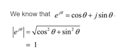 Solved We know that e^j theta = COS theta + j sin theta. | Chegg.com
