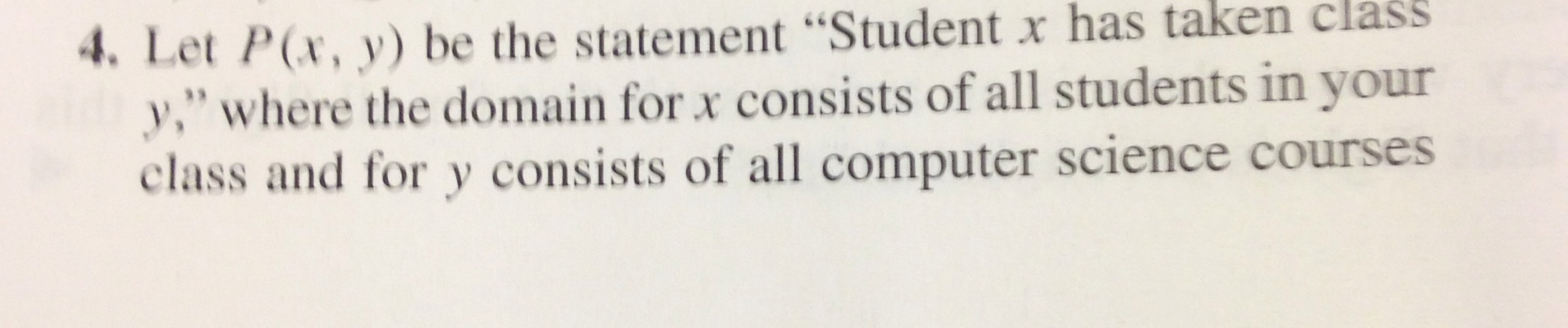 Solved 6. let C(x,y) mean that student x is enrolled in | Chegg.com