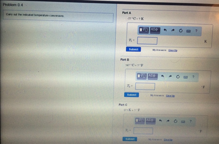 Solved Carry out the indicated temperature conversions -77 | Chegg.com