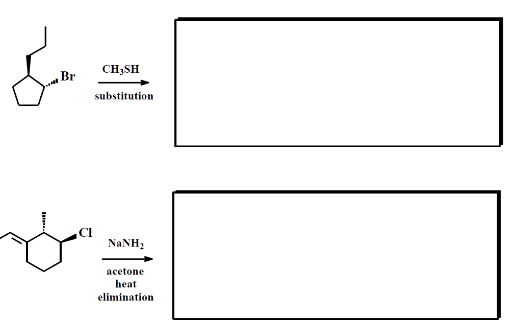 Solved CH3SH Br substitution Cl NaNH acetone heat | Chegg.com