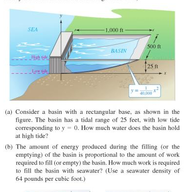 Solved Consider a basin with a rectangular base, as shown in | Chegg.com