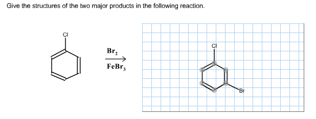 Solved Give the structures of the two major products in the | Chegg.com