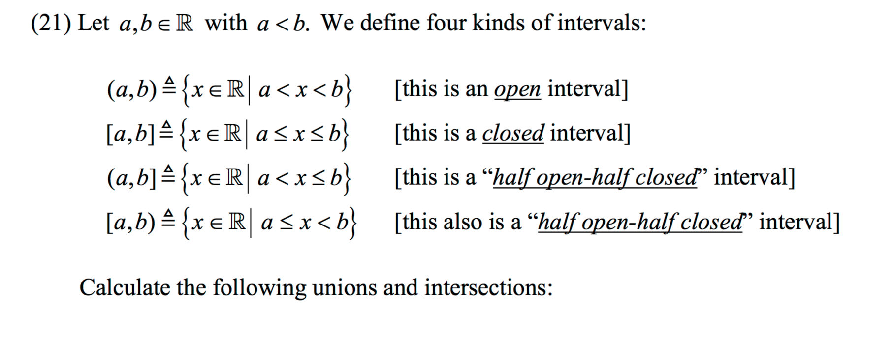 Solved Let a, b Element R with a
