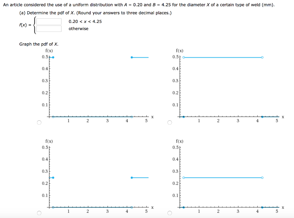 Solved An article considered the use of a uniform | Chegg.com