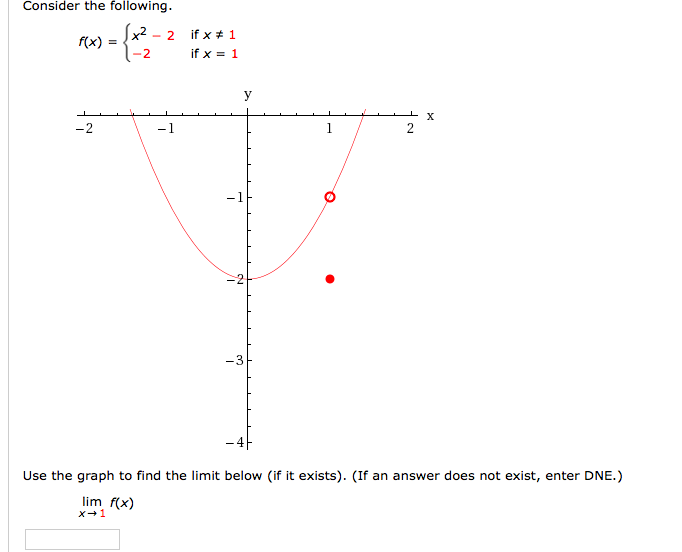 Solved Consider the following. f(x) = {x^2 - 2 if x | Chegg.com