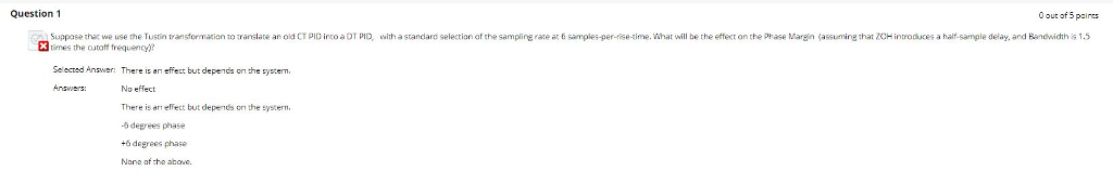 Suppose that we use the Tustin transformation to | Chegg.com
