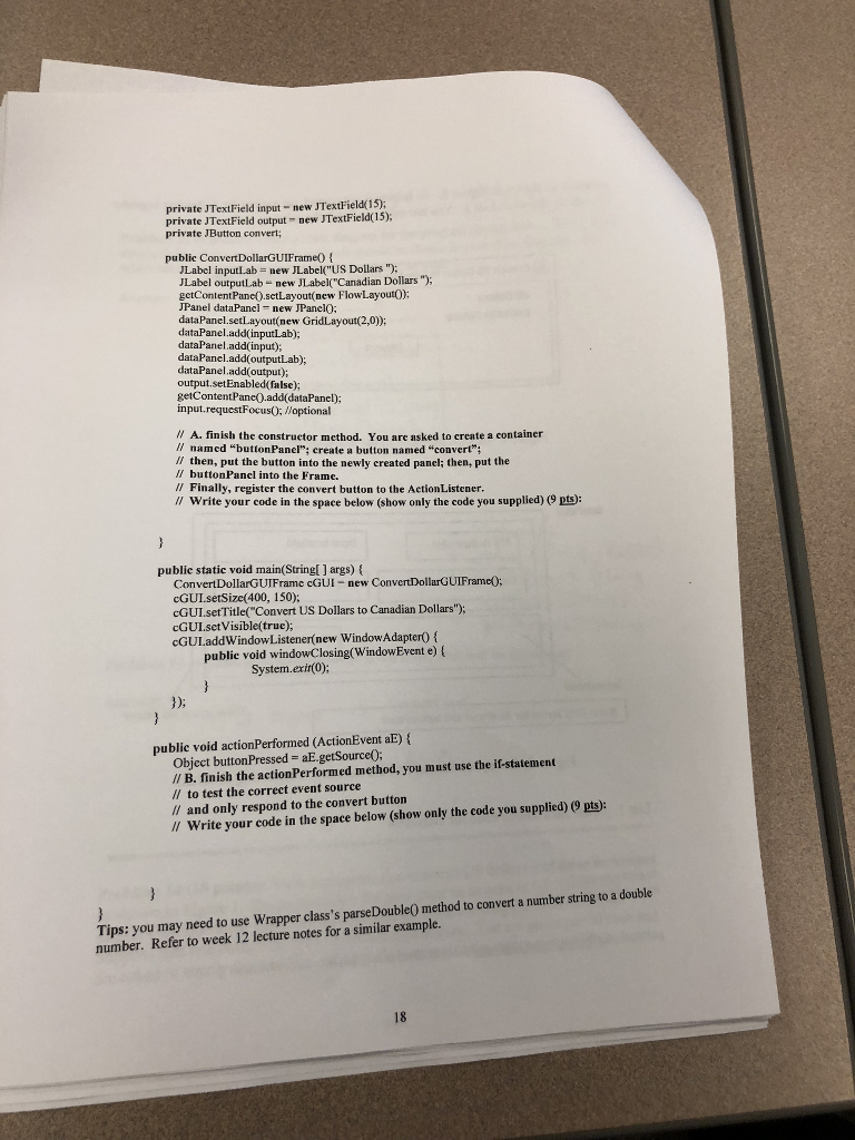 private JTextField input- new JTextField(15); private | Chegg.com