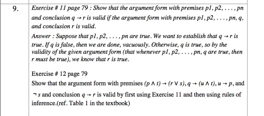 Solved Show that the argument form with premises pi, | Chegg.com