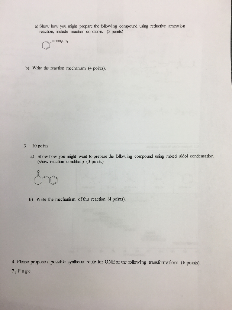Solved a) Show how you might prepare the following compound | Chegg.com