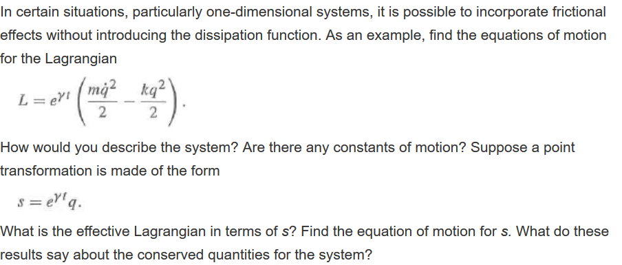 Solved In certain situations, particularly one-dimensional | Chegg.com